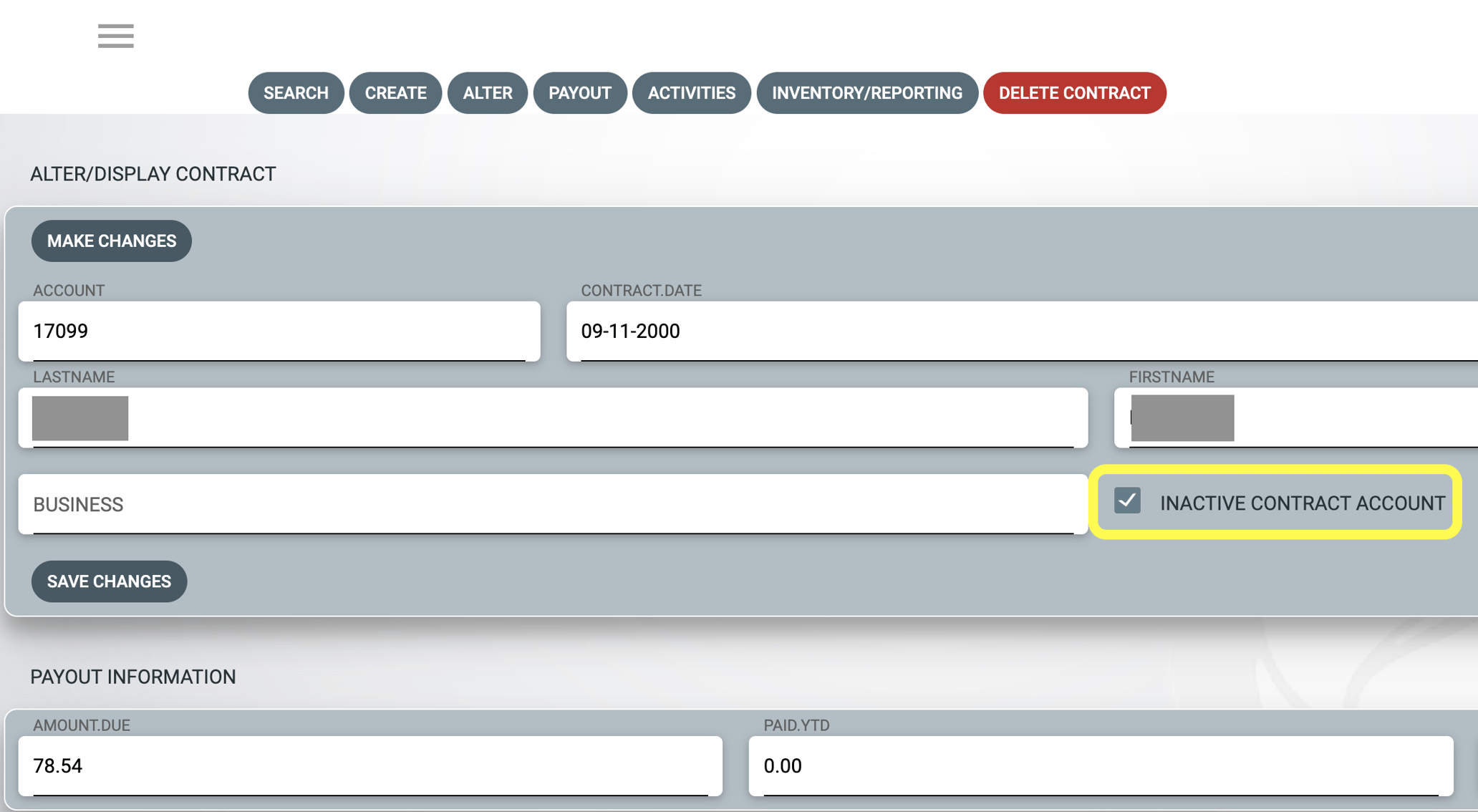 How to Make a Consignor Account Inactive